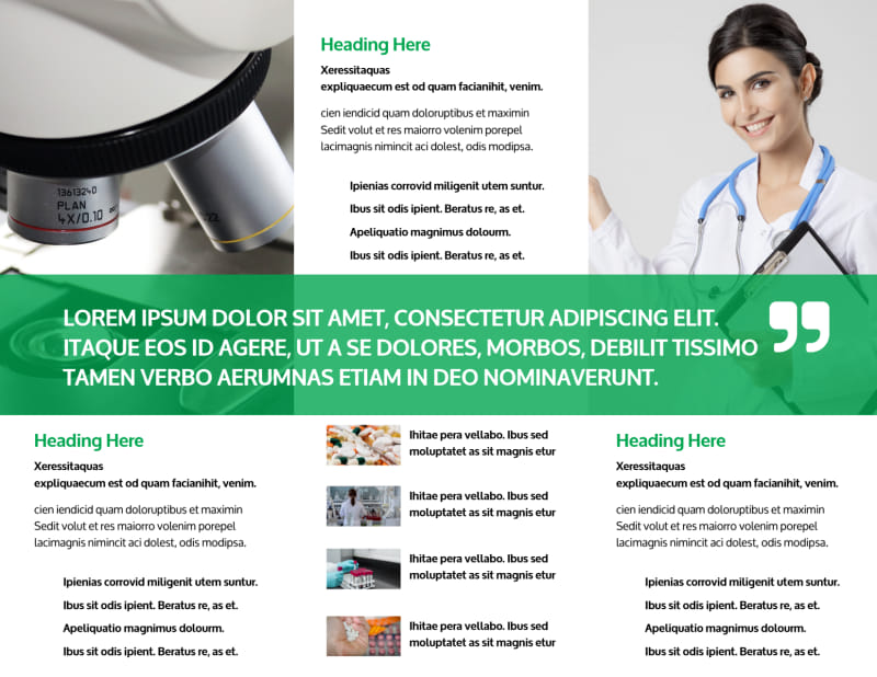 School of Pharmacy Brochure Template | MyCreativeShop