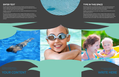 Swimming Lessons Brochure Template | MyCreativeShop