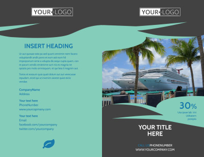Caribbean Cruise Ship Brochure Template | MyCreativeShop