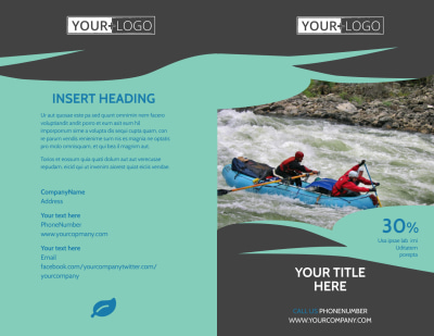 White Water Rafting Brochure Template | MyCreativeShop