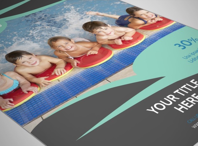 Swimming Lessons Flyer Template