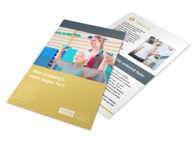 Physiotherapy Brochure Template | MyCreativeShop