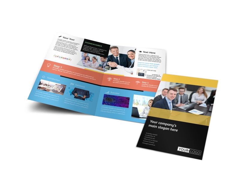 Project Management Consulting Firm Brochure Template