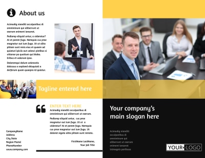 Project Management Consulting Firm Brochure Template