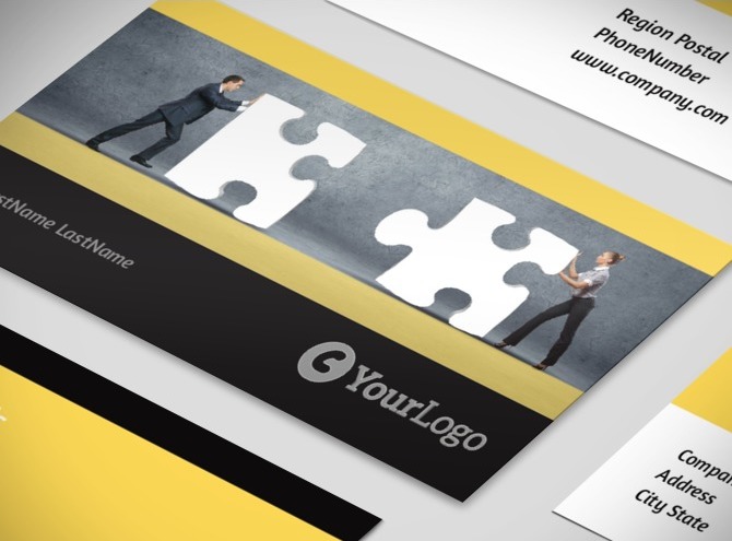 Project Management Consulting Firm Business Card Template