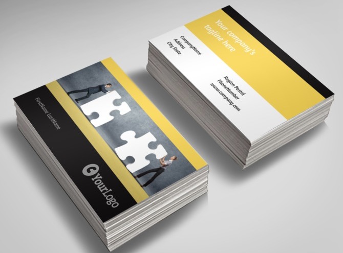 Project Management Consulting Firm Business Card Template