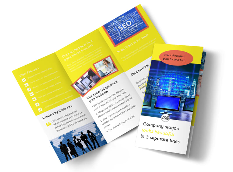 Fun Web Designers Brochure Template MyCreativeShop