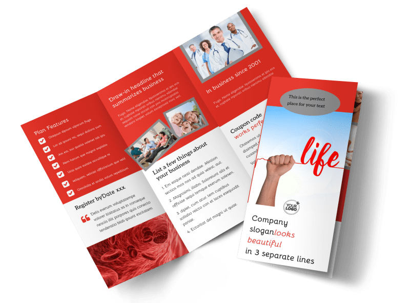 Blood Donation Centers Brochure Template MyCreativeShop