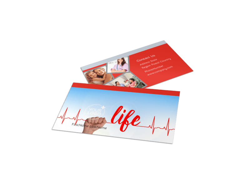 Blood Donation Centers Business Card Template