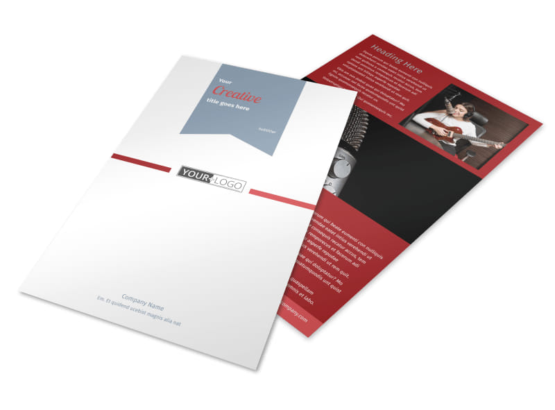 Radio/Broadcast Flyer Template | MyCreativeShop