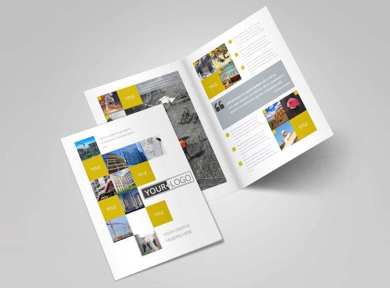 Commercial Construction Brochure Template MyCreativeShop