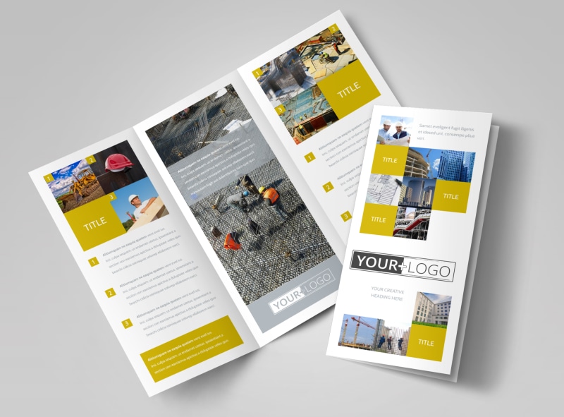 Commercial Construction Brochure Template MyCreativeShop