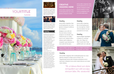 Wedding Service Venue Brochure Template | MyCreativeShop