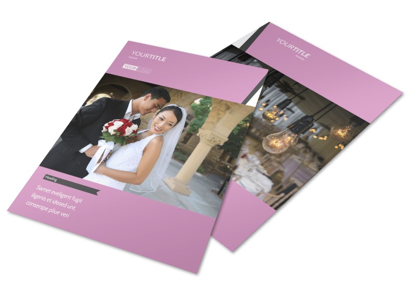 Wedding Service Venue Flyer Template MyCreativeShop