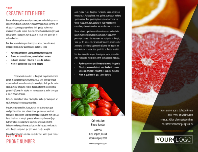 Farmers Market Brochure Template | MyCreativeShop