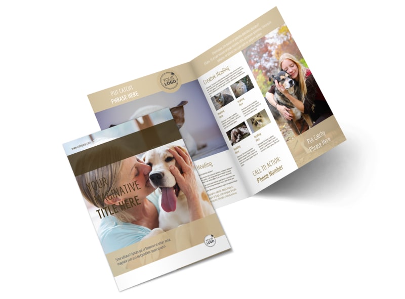 Pet Rescue Brochure Template | MyCreativeShop