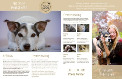 Pet Rescue Brochure Template | MyCreativeShop