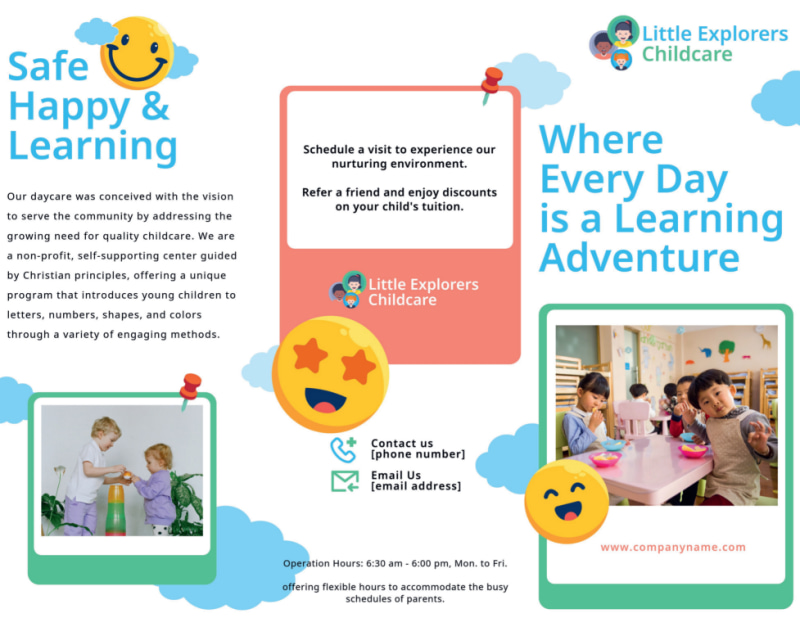 Day Care Center Brochure Arts Arts