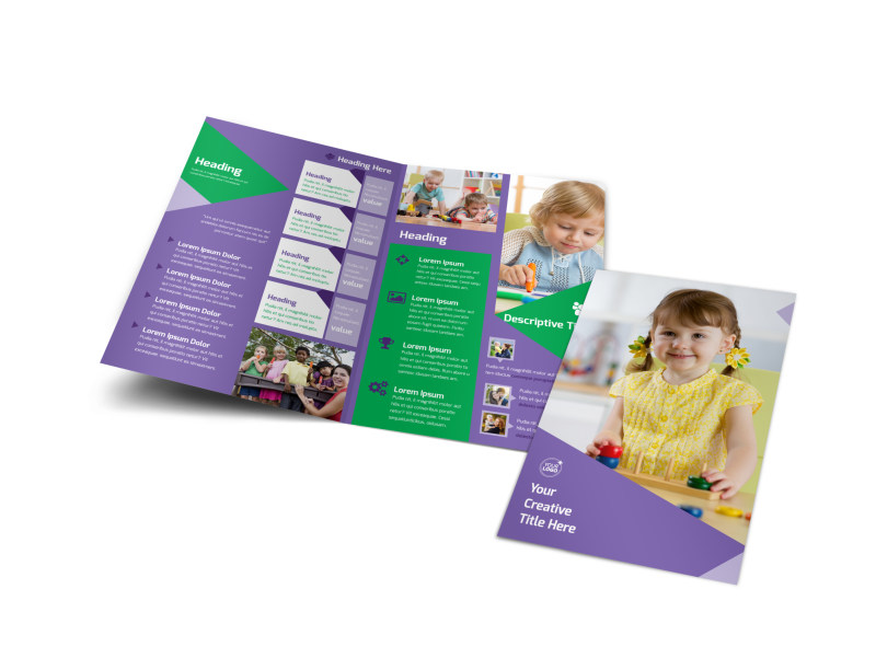 Daycare Center Brochure Template | MyCreativeShop