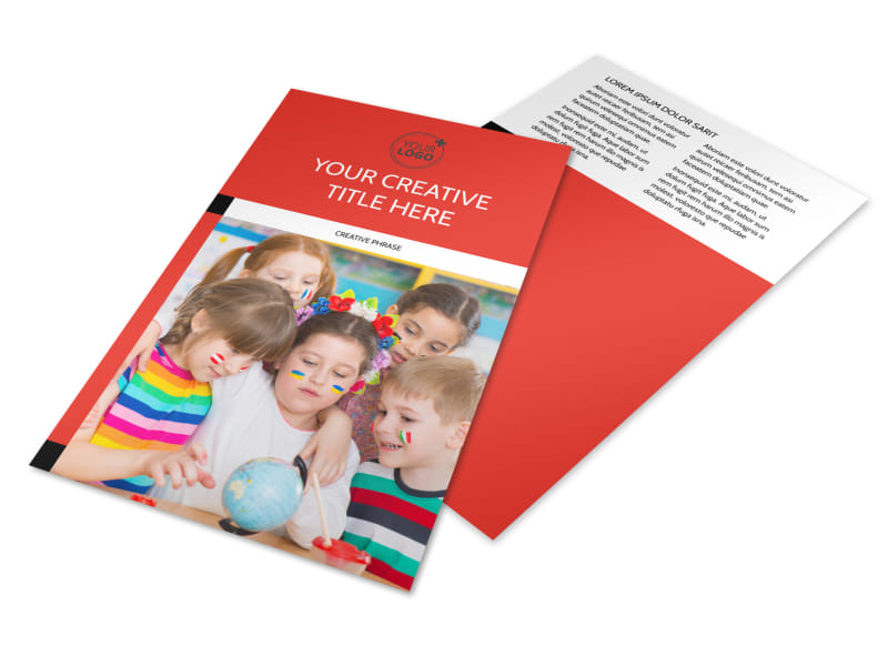 Language Learning Flyer Template | MyCreativeShop