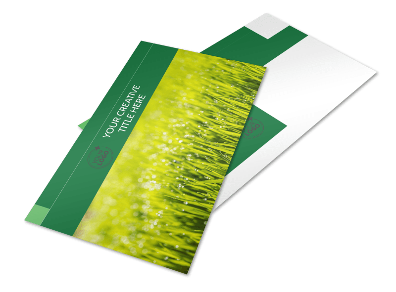 Lawn Mowing Postcard Template MyCreativeShop