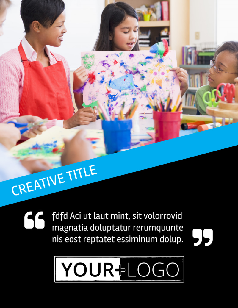 Arts & Craft Lessons Flyer Template | MyCreativeShop