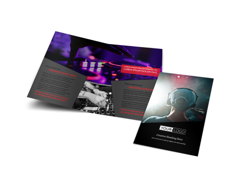 My DJ Profile Brochure Template | MyCreativeShop
