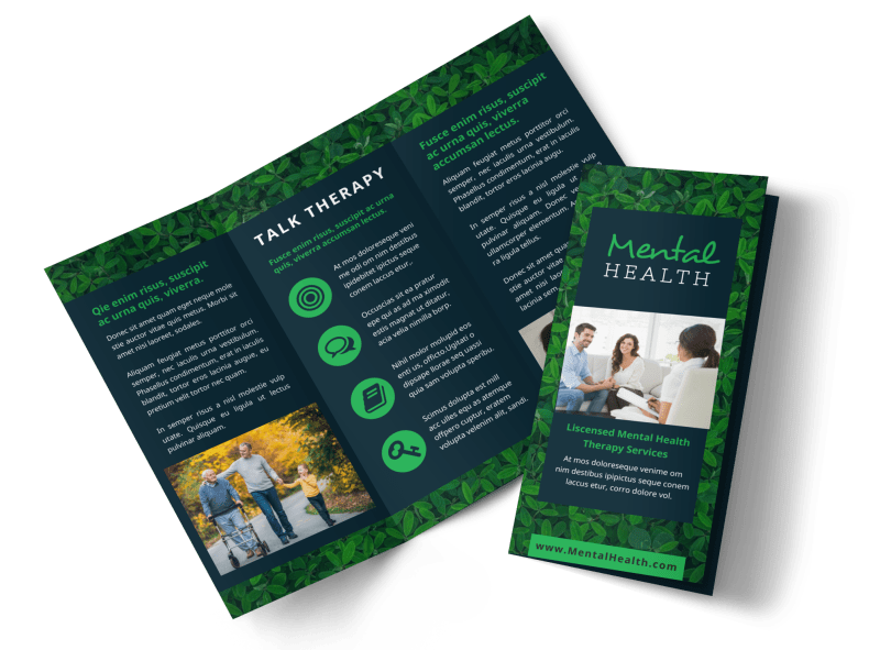 Mental Health Counseling Brochure Template MyCreativeShop
