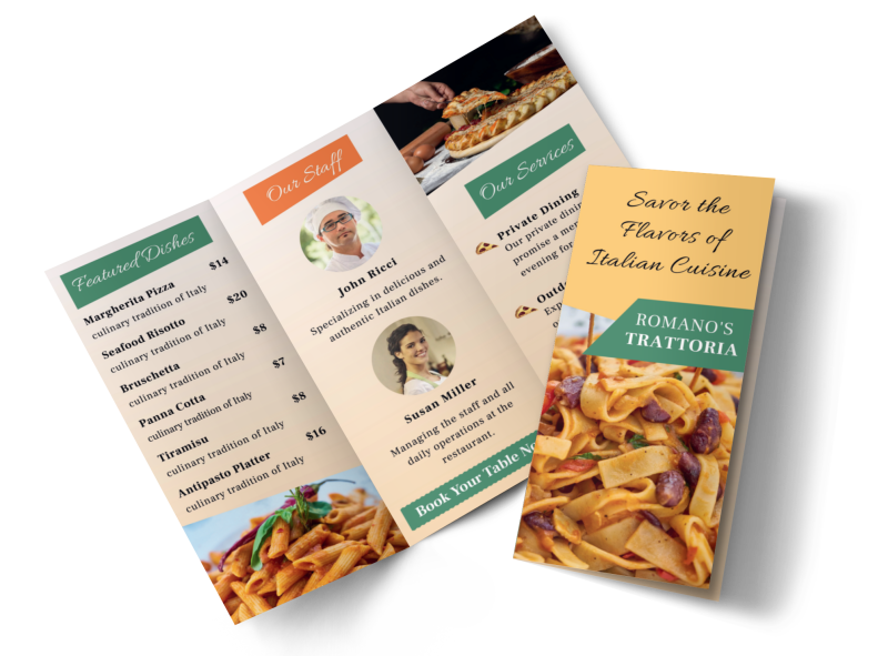 Fine Dining Restaurant Brochure Template MyCreativeShop
