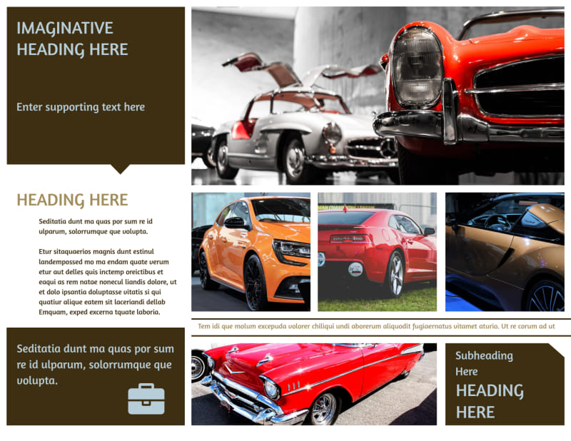 Elegant Car Show Brochure Template | MyCreativeShop