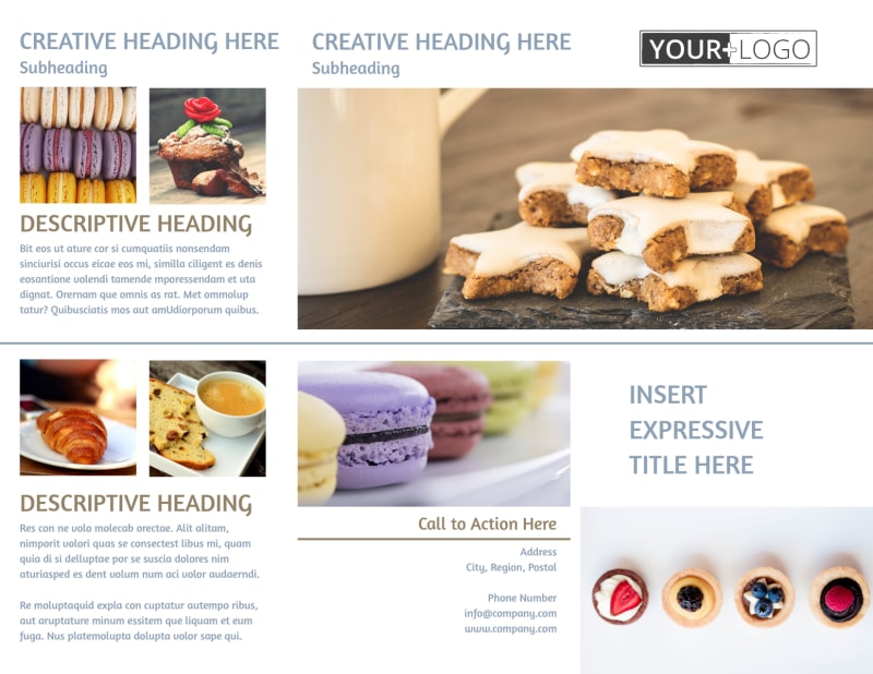 Fine Pastry Shop Brochure Template | MyCreativeShop