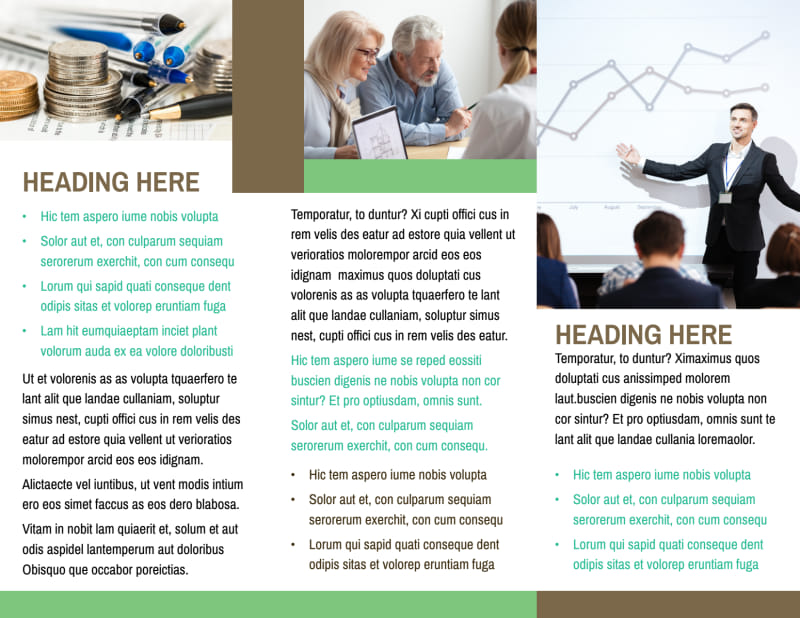 Financial Consultant Services Brochure Template