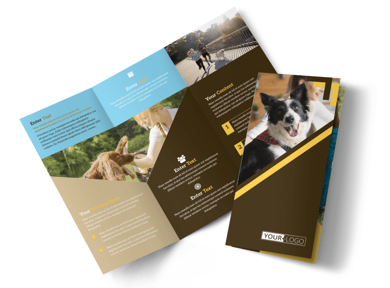 Dog Training Brochure Template MyCreativeShop