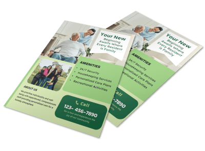 Assisted Living Flyer Templates | MyCreativeShop