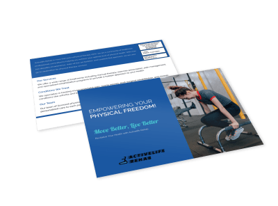 Physical Therapy Postcard Templates | MyCreativeShop