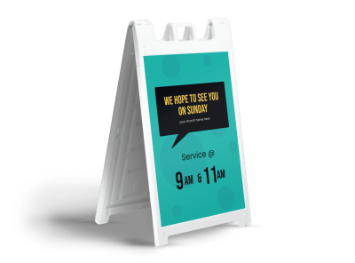 Church A-Frame Sign Templates | MyCreativeShop