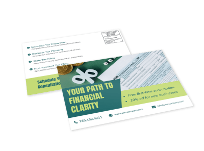 Tax Postcard Templates | MyCreativeShop
