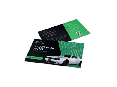 Auto Detailing Business Card Templates | MyCreativeShop