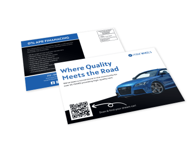 Car Dealer Postcard Templates | MyCreativeShop
