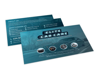 Auto Detailing Postcard Templates | MyCreativeShop