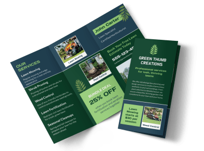Lawn Care Brochure Templates | MyCreativeShop