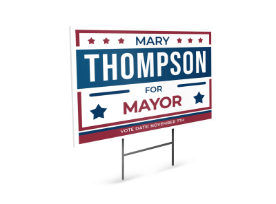 Campaign Yard Sign Templates | MyCreativeShop