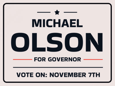 Campaign Yard Sign Templates | MyCreativeShop