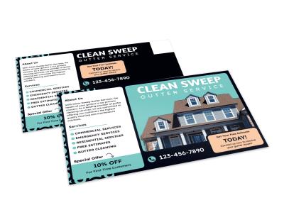 Gutter Cleaning Postcard Templates | MyCreativeShop