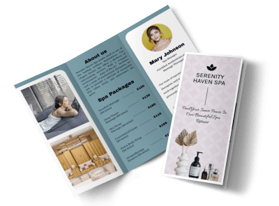 Spa Brochure Design Inspiration