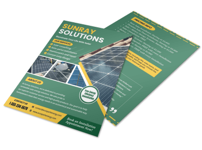 Energy & Environment Flyer Templates | MyCreativeShop