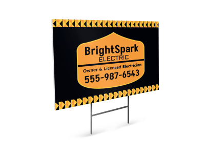 Electrician Yard Sign Templates | MyCreativeShop