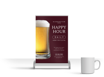 Bar Table Top Banner Templates | MyCreativeShop