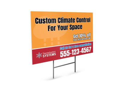 HVAC Yard Sign Templates | MyCreativeShop