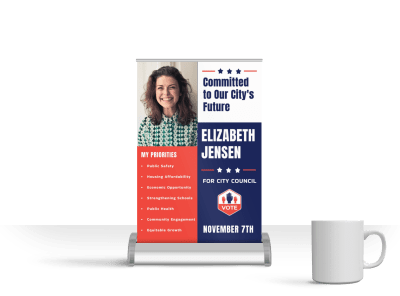 Political Table Top Banner Templates | MyCreativeShop